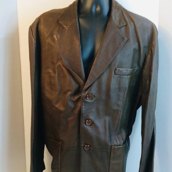prato | Jackets & Coats | Prato Mens Genuine Leather Winter Jacket Slim ...